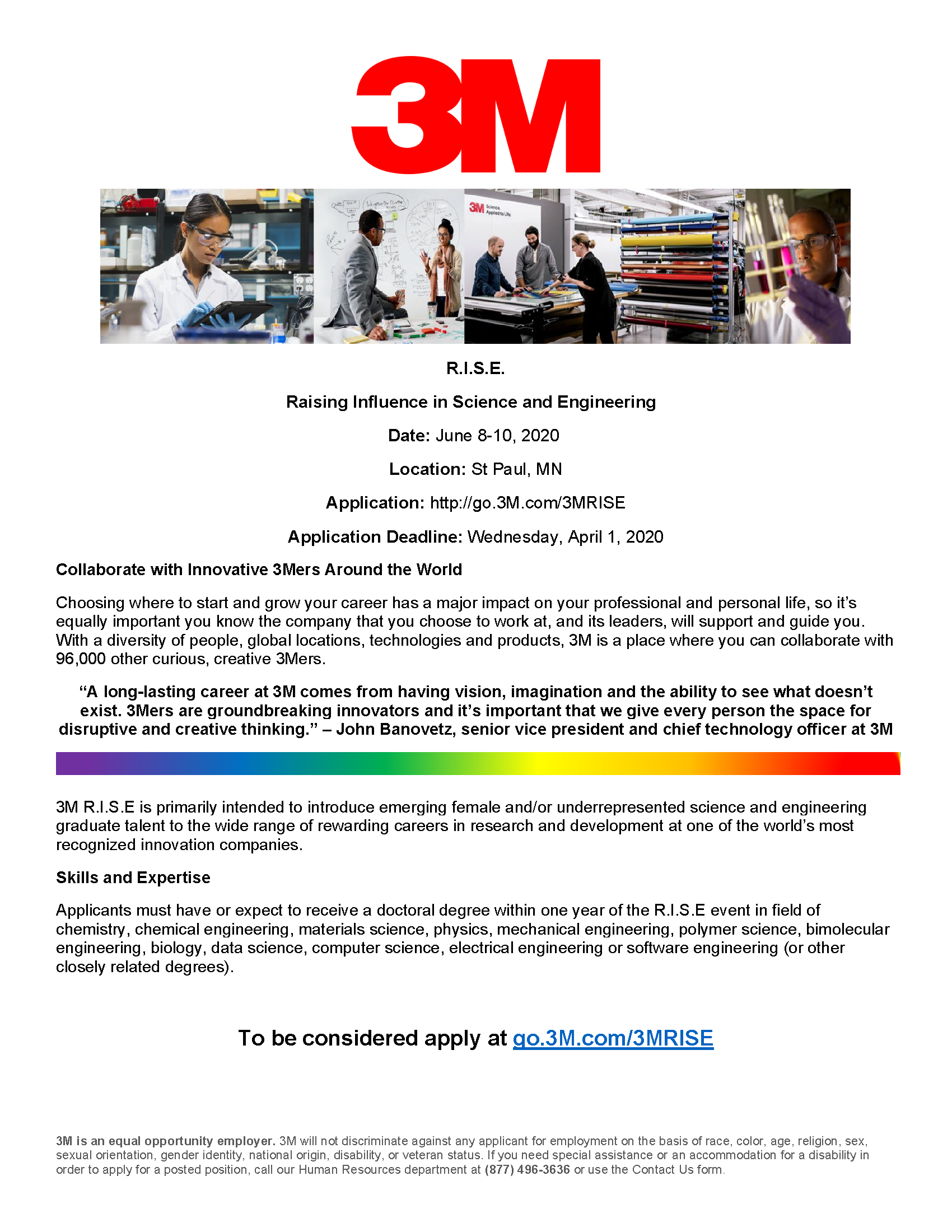 3M, “Raising Influence in Science and Engineering”