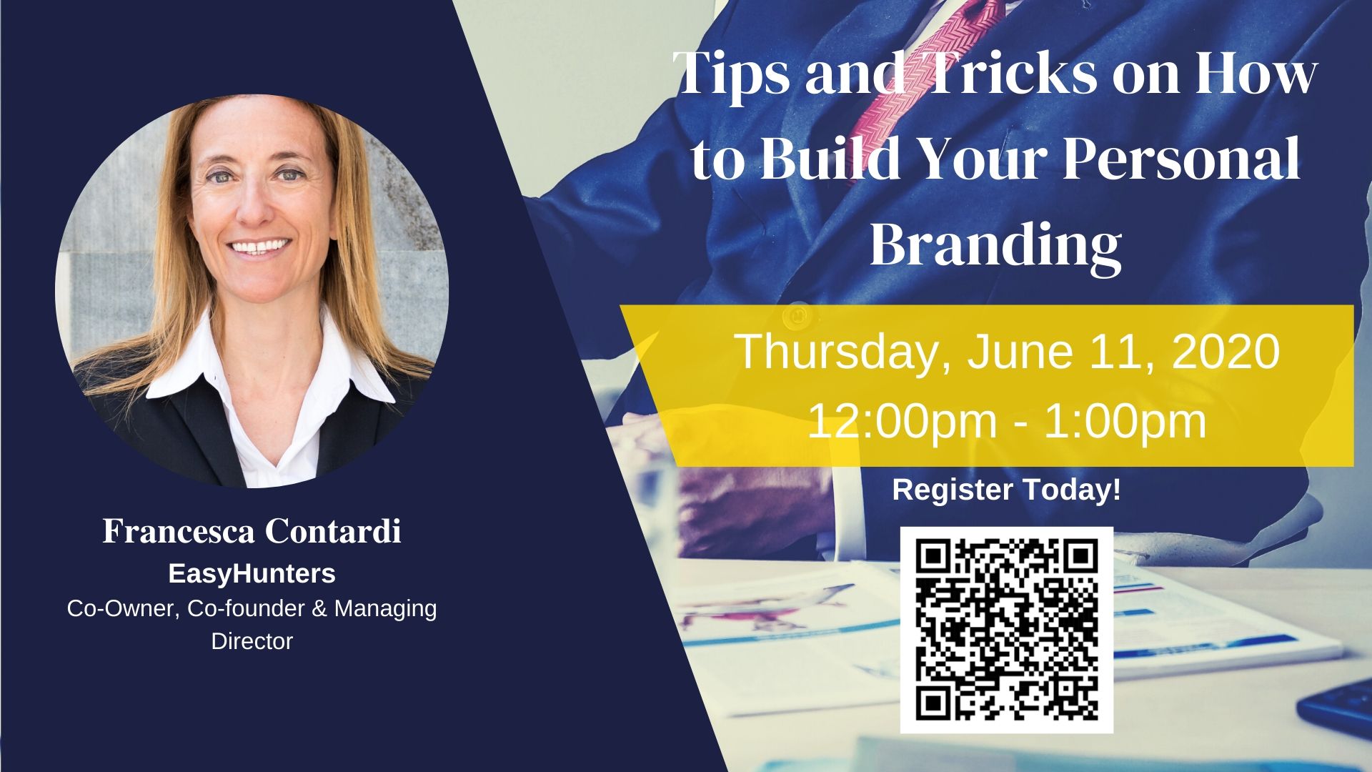 Webinar: Tips and Tricks on How to Build Your Personal Branding