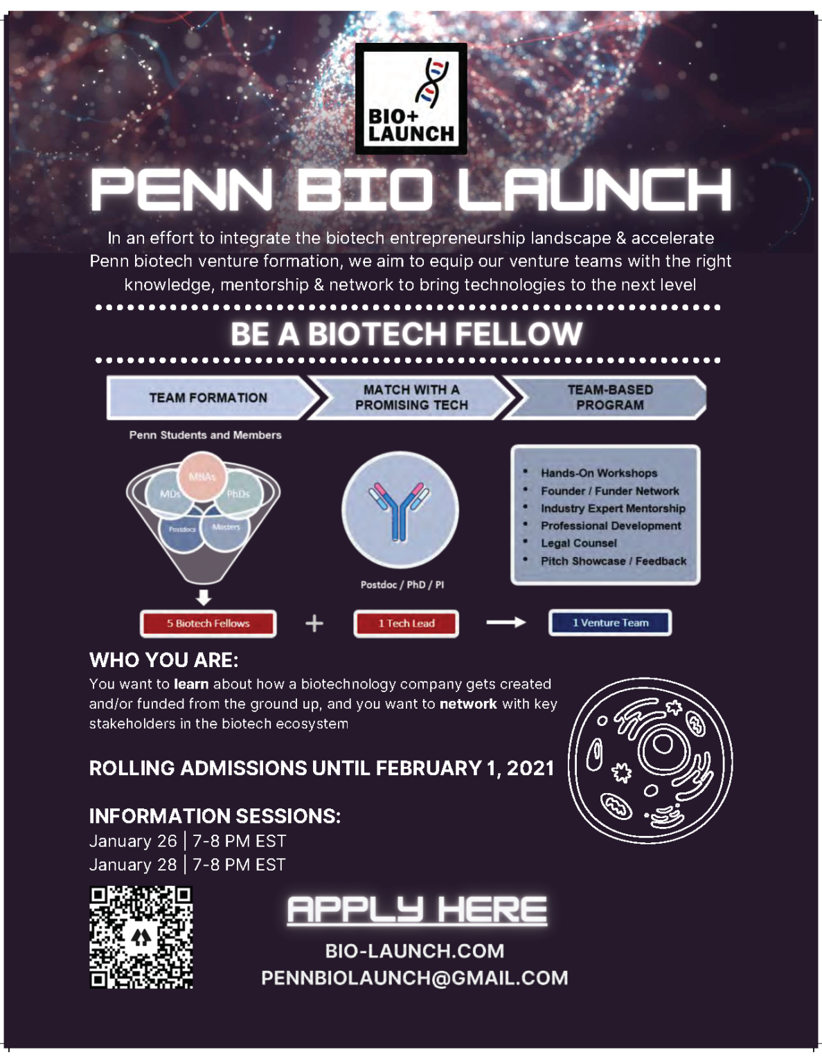 Penn Bio Launch: Biotech Fellow Information Sessions